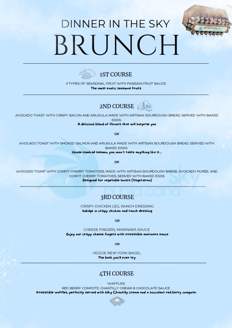 👋 Menús del Chef | Online Reservations Here | 👋 DINNER IN THE SKY ...